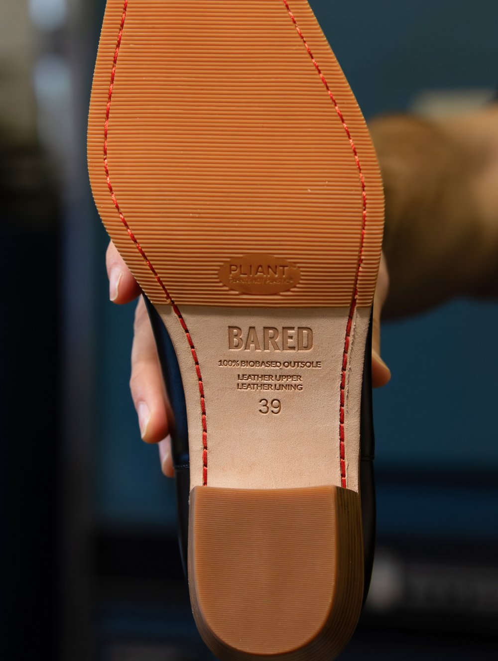 Sustainable footwear with Bared